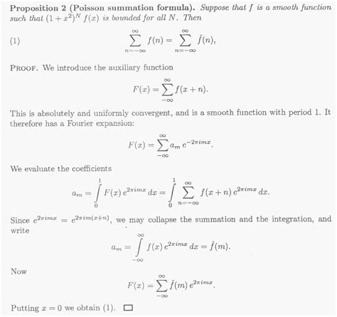 d bump on the poisson summation formula
