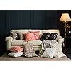 Amazon OMMATO Throw Pillows Covers 18 X 18 Set Of 2 White Fur With