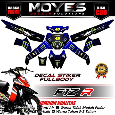 Jual Decal F Z R Decal Stiker Yamaha F Zr Motif Racing Shopee Indonesia