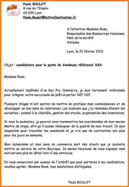Comment présenter une lettre de motivation laboite cv fr