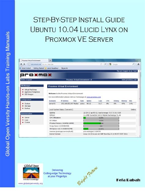 install guide ubuntu 10 04 lucid lynx on proxmox ve server pdf ubuntu operating system