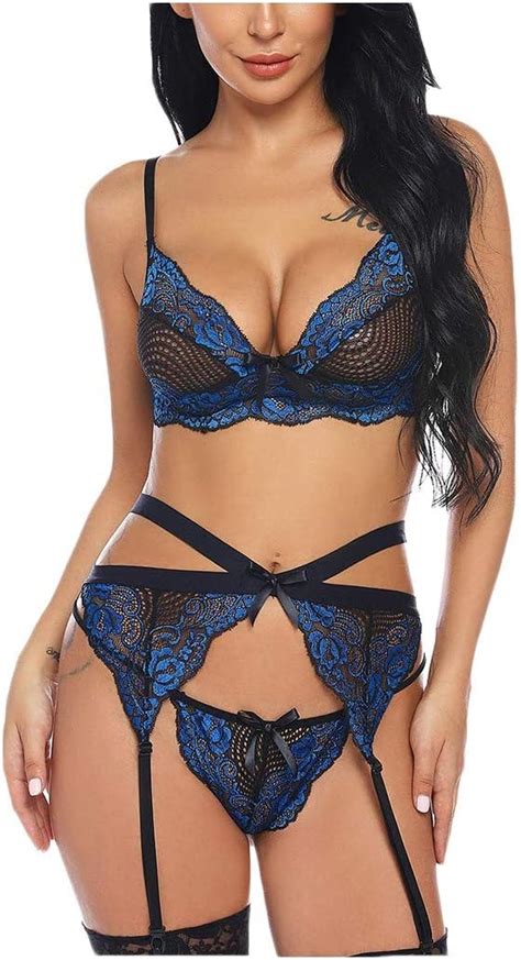 Welcomeuni Sujetador Bordado Sexy Ligueros Para Mujer Lencer A Ropa