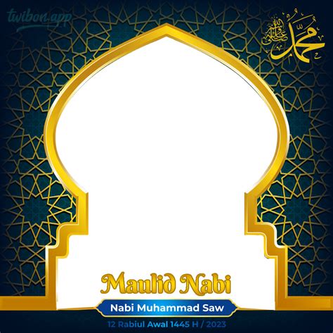 Twibbon Gambar Peringatan Maulid Nabi 2023 1445H