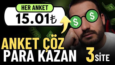 BU 3 ANKET SİTESİ İLE GÜNDE 100 PARA KAZAN İnternetten Para Kazanma