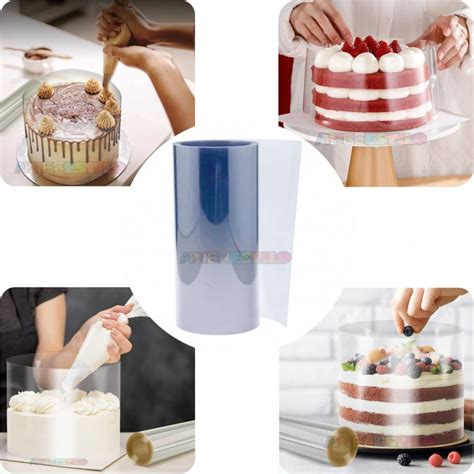 Rolo Bobina Laminado Acetato Pet Para Colar De Bolo Naked Faixa Para