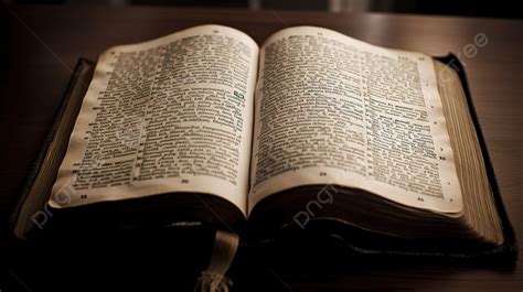 Fondo Biblia Abierta Sobre Una Mesa Fondo Fotos Con Versos De La