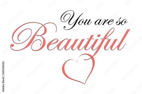 You are so beautiful ilustração do Stock Adobe Stock