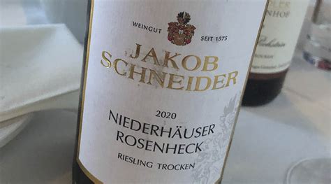 Weingut Jakob Schneider Niederh User Rosenheck Riesling Trocken