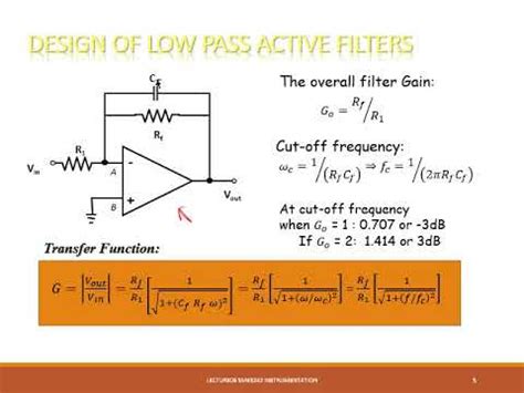 Active Low Pass Filter YouTube