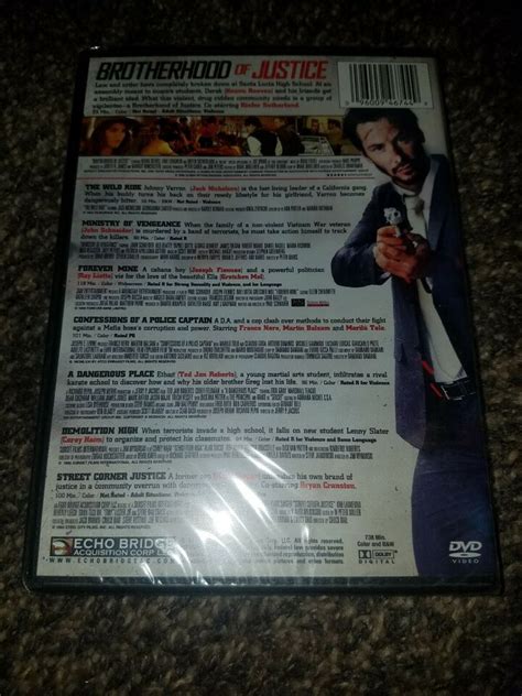 Brotherhood Of Justice Includes 7 Bonus Movies DVD Box Set Keanu Reeves