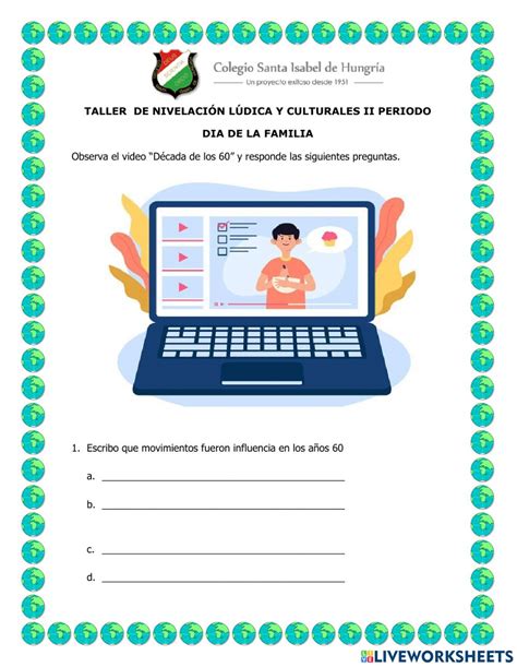 Nivelación II PERIODO worksheet