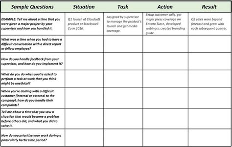 How To Succeed In Behavioral Interviews With The Star Matrix Envato