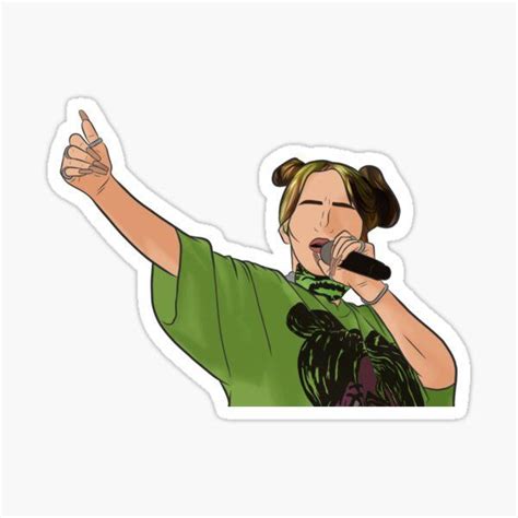 Pin On Stickers In 2020 Billie Eilish Billie Preppy Stickers