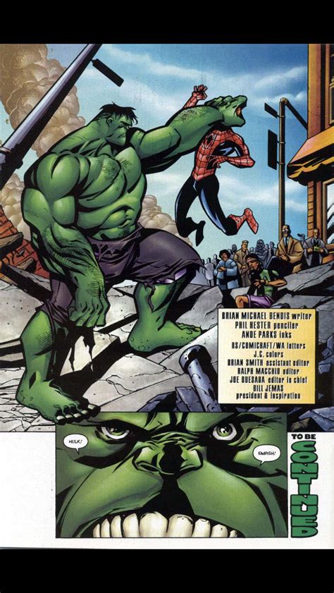 Hulk Vs Spider Man Ultimate Marvel Hulk Comic Comics