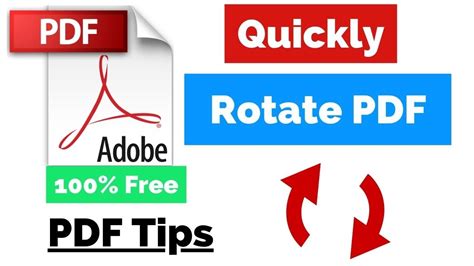 how to rotate a pdf for free how to rotate pdf file in adobe reader how to rotate pages in a