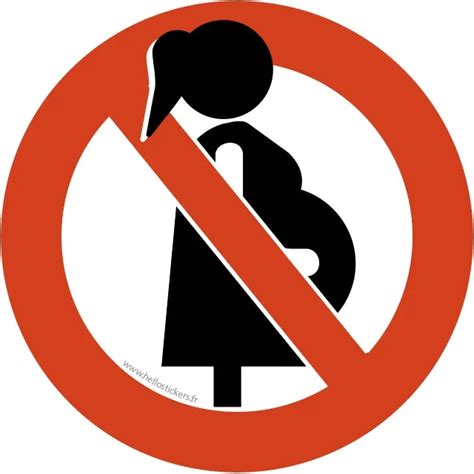 accès aux femmes enceintes interdit sticker autocollant 050623