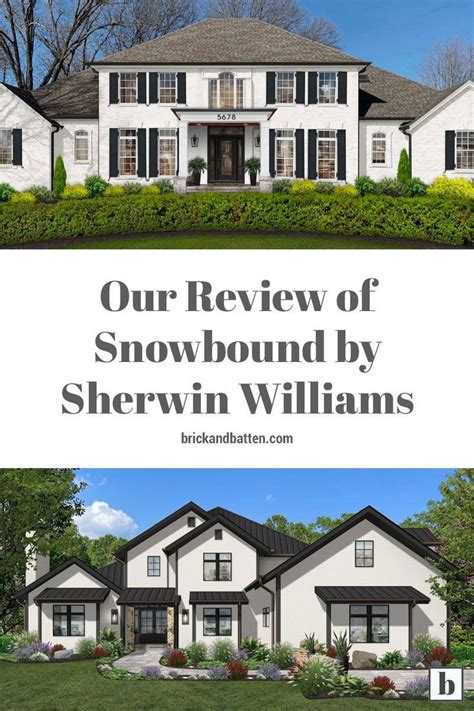 Our Review Of Snowbound By Sherwin Williams Brick Batten White