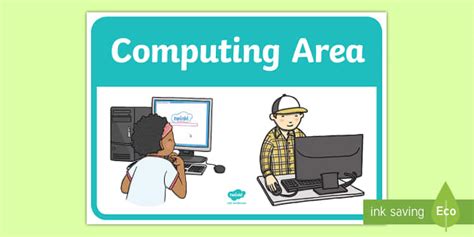 Computing Area Sign Computing Area Sign Twinkl