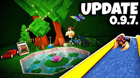 BLOXBURG UPDATE Resizing Trees Water Balloons And More 0 9 7