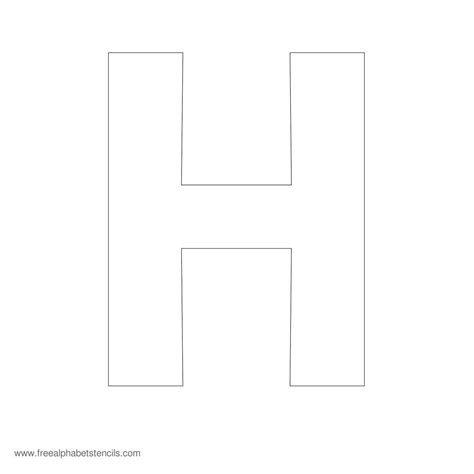 Full Page Free Printable Extra Large Letter Stencils