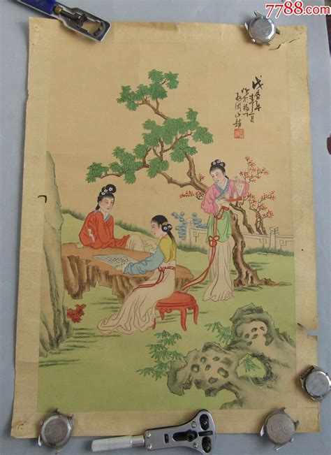 八十年代福州绢画 价格 450元 se91886874 人物国画原作 零售 7788收藏 收藏热线