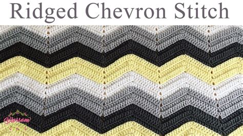 Super Easy Crochet Ridged Chevron Zig Zag Stitch Step By Step