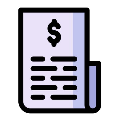 Factura Iconos Negocios Y Finanzas