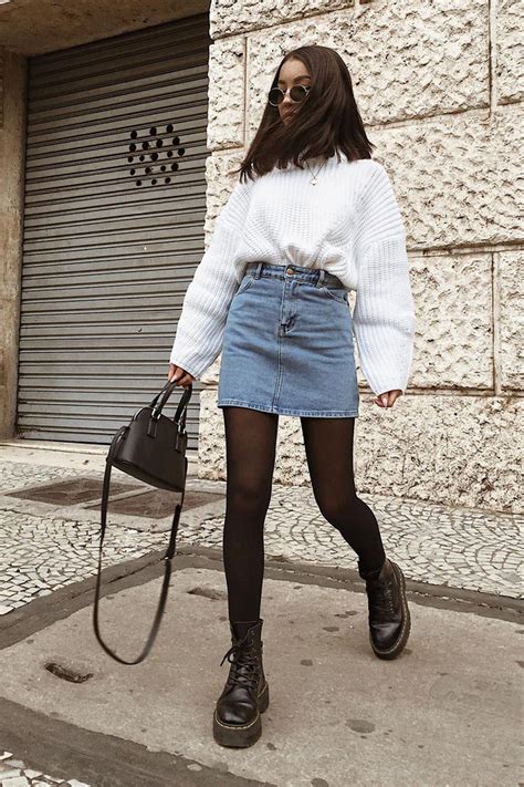 Looks Para Quem Ama Saia Jeans Guita Moda