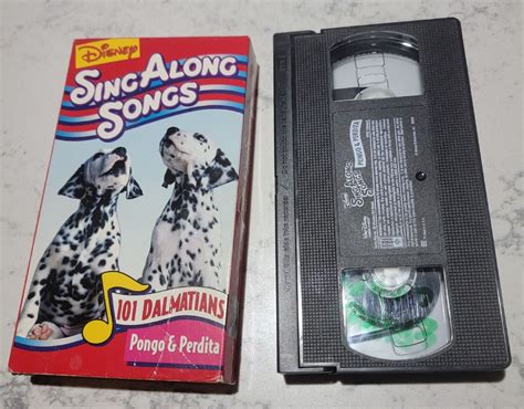 Disneys Sing Along Songs 101 Dalmatians Pongo And Perdita VHS 1996
