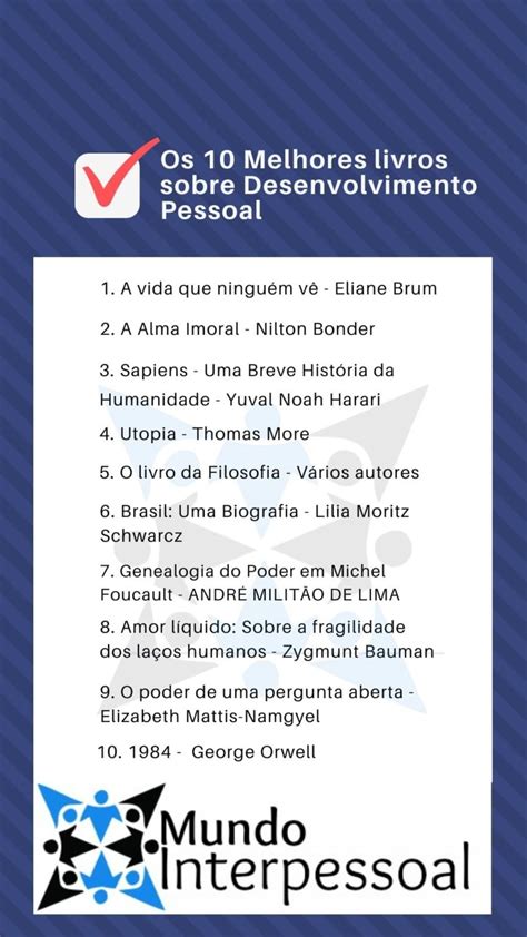Os 10 Melhores Livros Sobre Desenvolvimento Pessoal 300 Em PDF