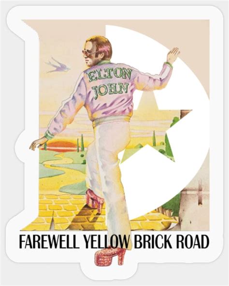 An Advertisement For The Yellow Brick Road Featuring A Man In White