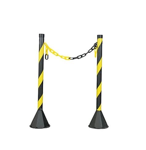 kit 2 Pedestal 2 Mts De Corrente sinalização isolamento MadeiraMadeira