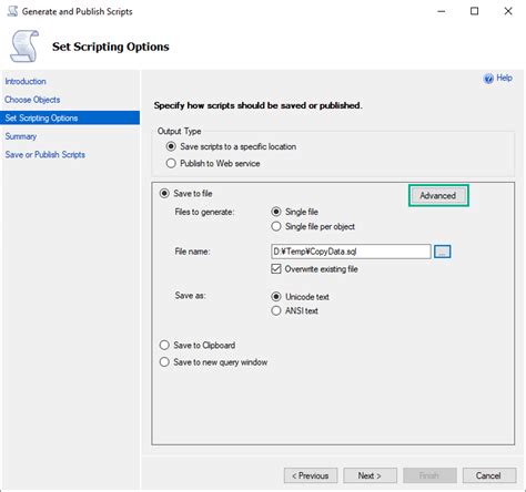 Sql Server スクリプトを生成してテーブルのデータをコピーする方法 Microsoft Sql Server 入門 Sql Server 入門