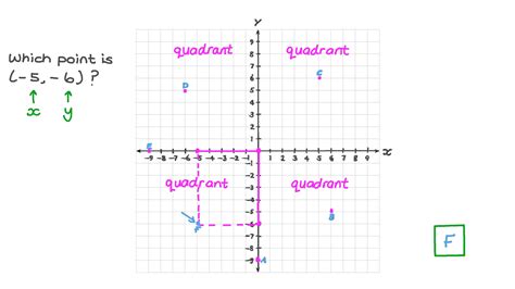 question video determining which label drawn in the cartesian coordinates represents the given