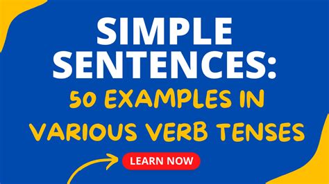 Simple Sentences In English Examples Espresso English