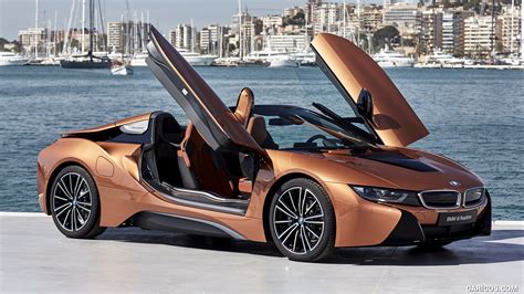 2019 BMW I8 Roadster Color E Copper Front Three Quarter Caricos
