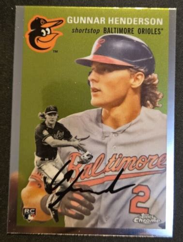 2023 Topps Chrome Platinum Gunnar Henderson RC Image Variation