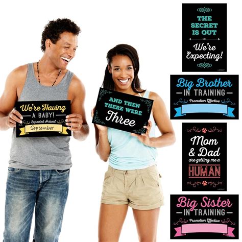 Pregnancy Announcement Photo Prop Kit 10 Count Walmart