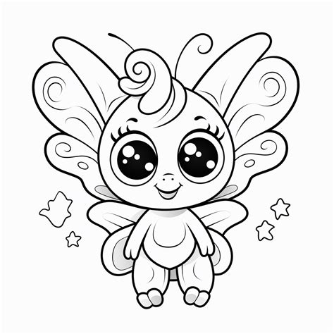 Dibujo 32 de Mariposa para niños para colorear