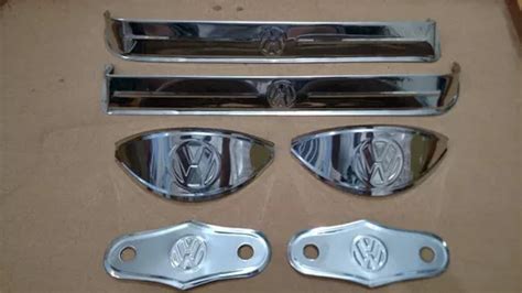 Kit Inox Fusca Calha Chuva Pestana Farol Espelho Macaneta Frete Gr Tis