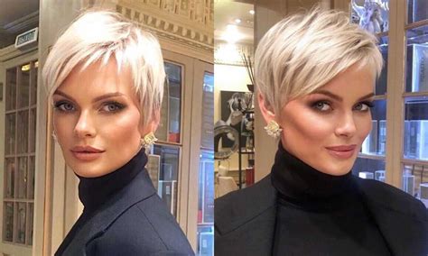 Capelli Corti Biondi E Molto Chiari Ecco Un Pixie Cut Con Ciuffo