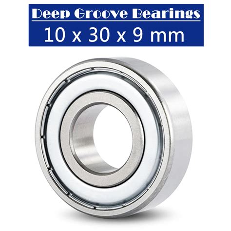 6200zz Bearing 10 30 9 Mm 8 Pcs For Vacuums Deep Groove 6200 Z Zz