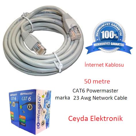 Cat6 Kablo 50 Metre Internet Kablosu Fiyatları ve Özellikleri