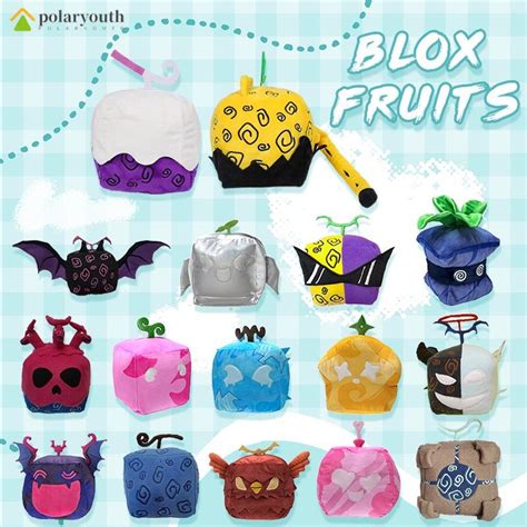 Blox Fruit Plush Toy Blox Fruit Game อปกรณตอพวงผลไม กลองพมพเสอ