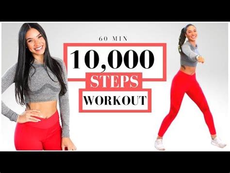 10000 Steps At Home 1 Hour Workout Low Impact Walking Workout Step