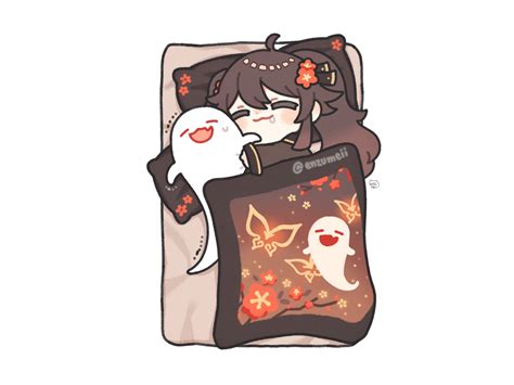 Hu Tao And Boo Tao Genshin Impact Drawn By Enzumeii Danbooru