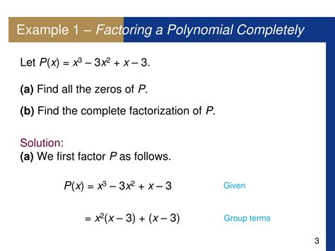 ppt the fundamental theorem of algebra and complete factorization powerpoint presentation id