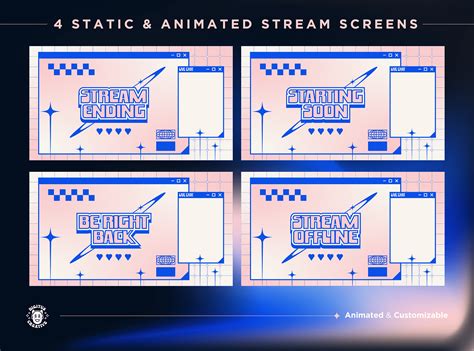 Free Animated Stream Pack Y K Stream Overlay Behance
