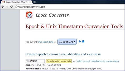 Epoch Time Converter