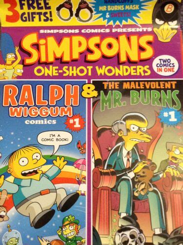 Ralph Wiggum Comics 1 The Malevolent Mr Burns 1 Wikisimpsons